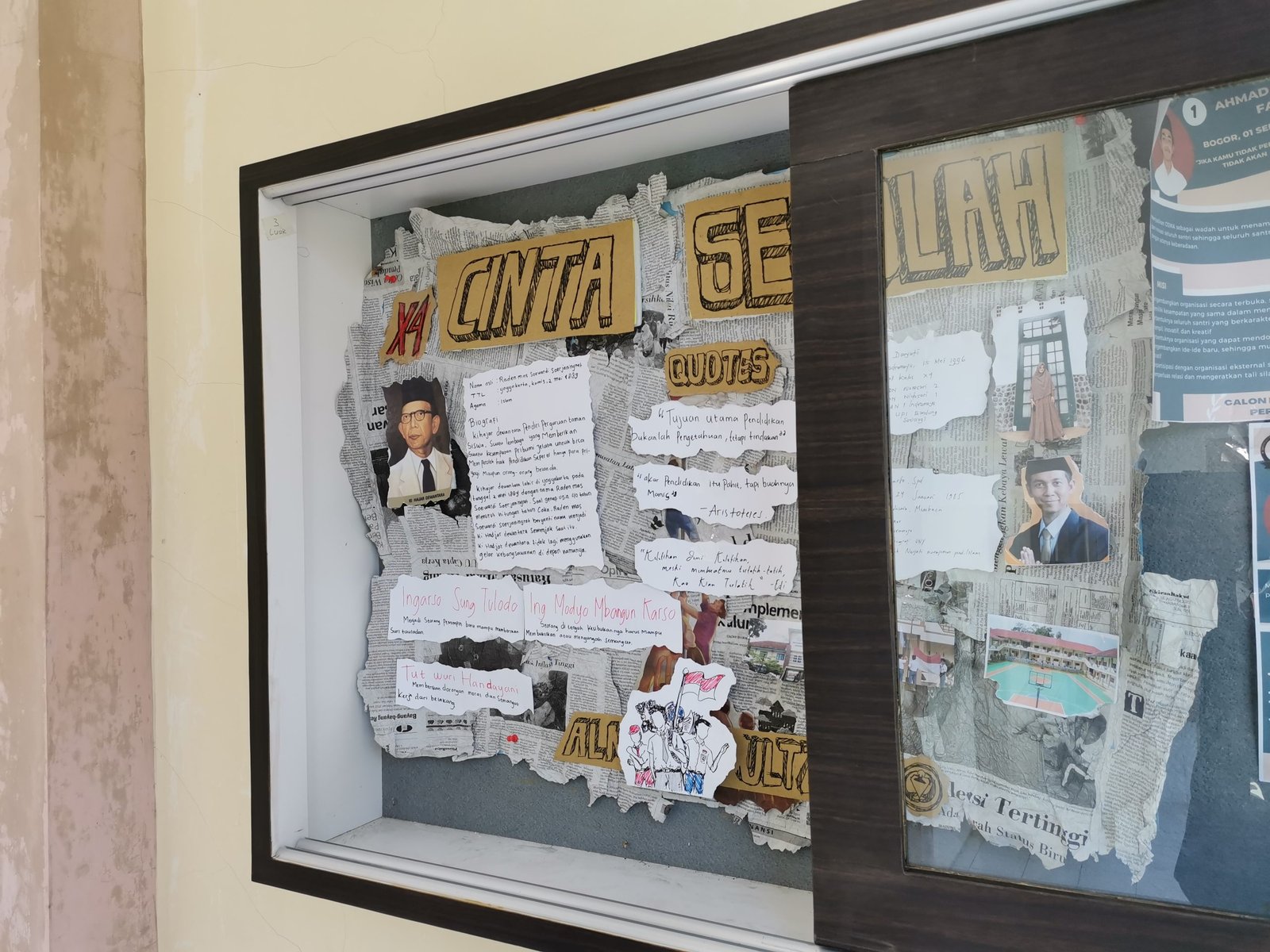 Mading karya Santri Hebat pada GLS - SMAIT Al-Multazam 2 Linggajati